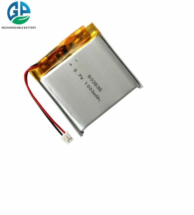 RoHS KC 3.7v Lithium Polymer Battery 1000mah 803535 Lipo Cell 10c